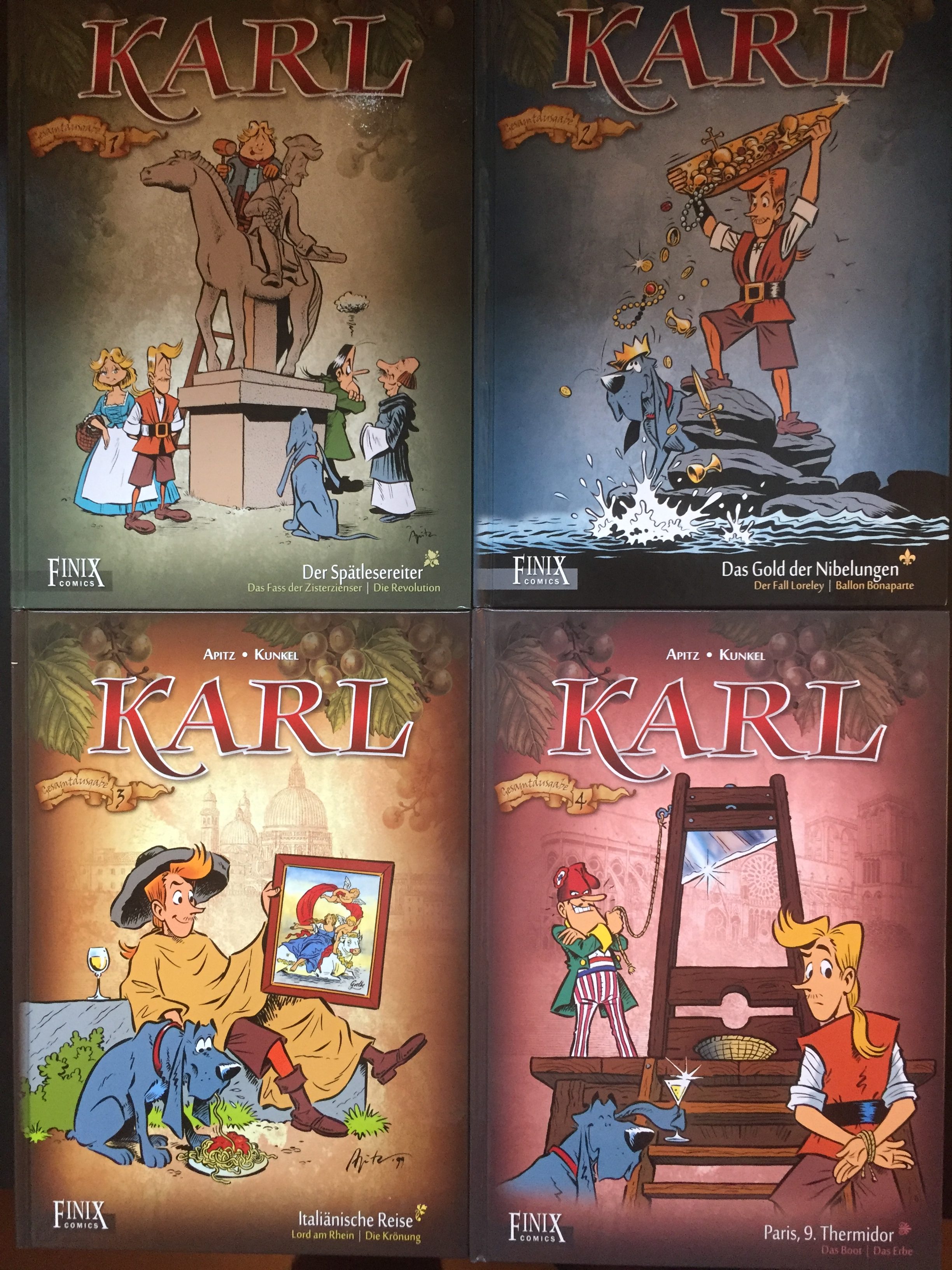 Karl - Gesamtausgabe in vier Hardcoverbänden bei Finix